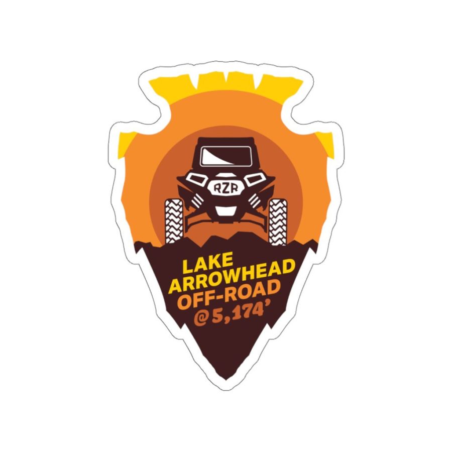 Lake Arrowhead Die Cut Sticker with our Signature Arrowhead Design and ...