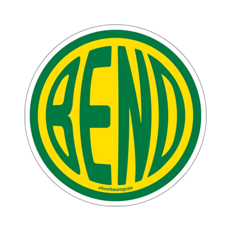 Bend Oregon Rounded Typeface Logo Vinyl Transfer Decal | Vinyl Transfer ...