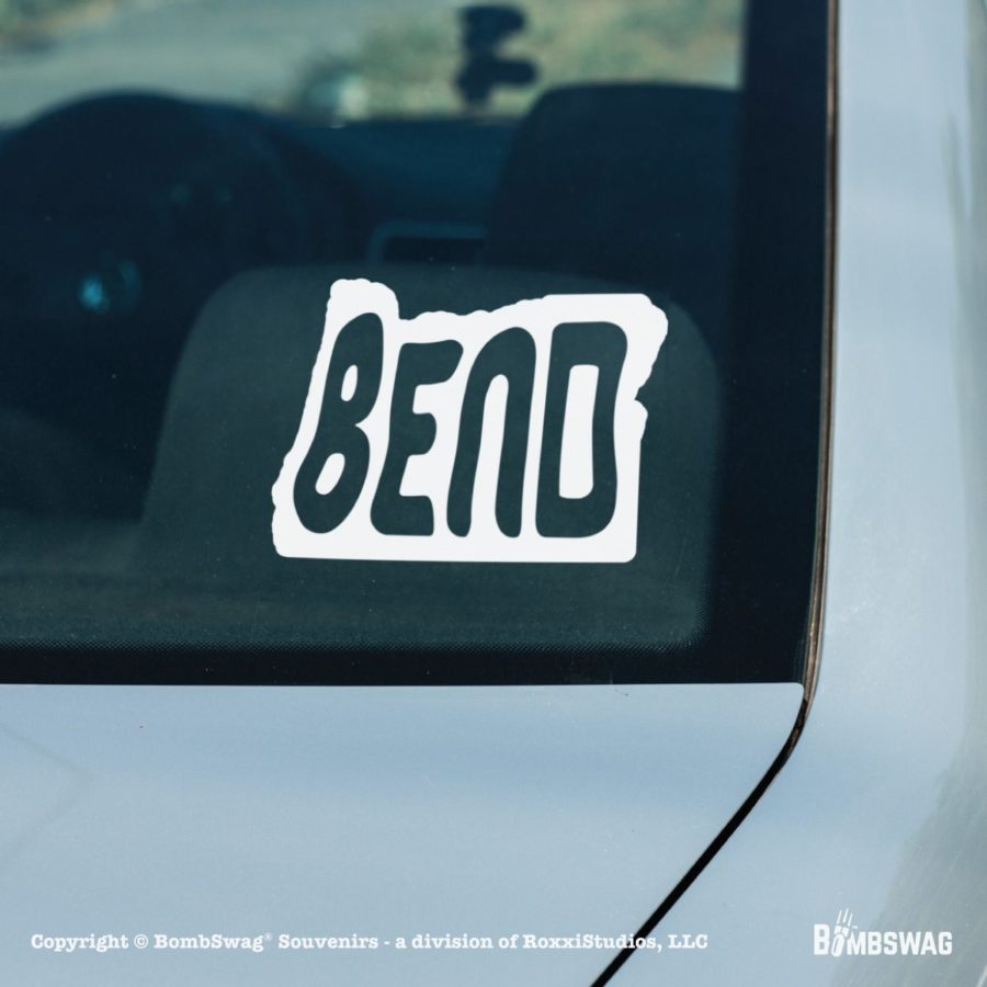 Bend Oregon Word Wrapped State Vinyl Transfer Decal | Vinyl Transfer ...